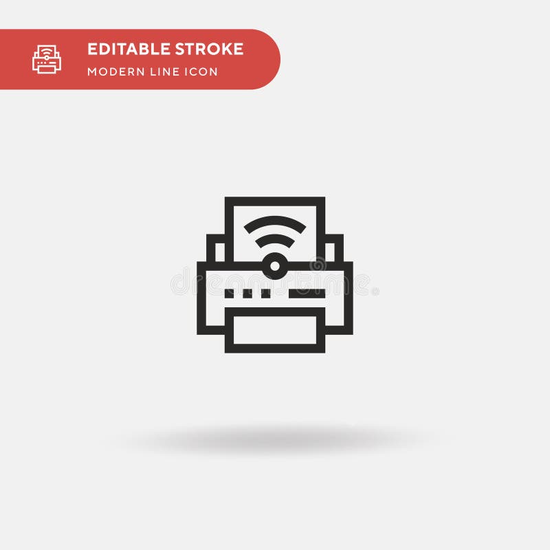 Printer Simple Vector Icon. Illustration Symbol Design Template for Web ...