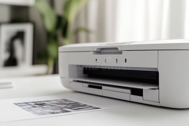 Printer Sitting Clean White Desk Stock Photos - Free & Royalty-Free ...