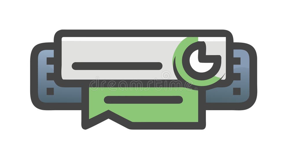 Printer Status and Information Display Icon, Vector Design Generative ...