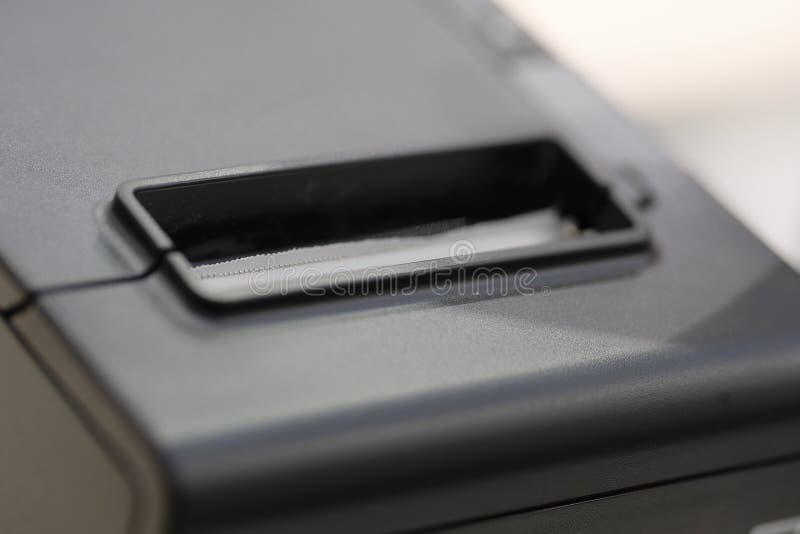 Printer for till slips stock photo. Image of payment - 89825178
