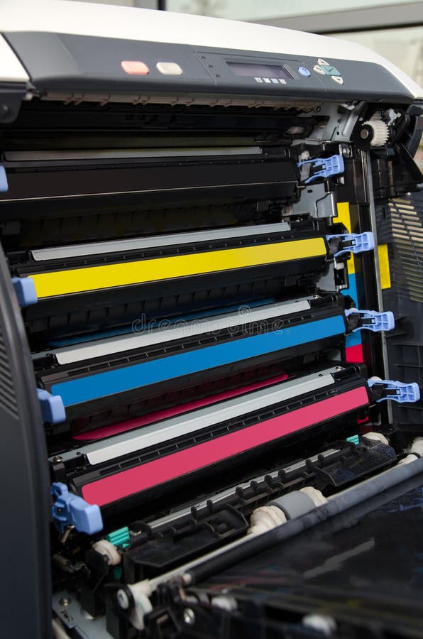Printer Toners Cartridges Close Up Stock Image - Image of business ...