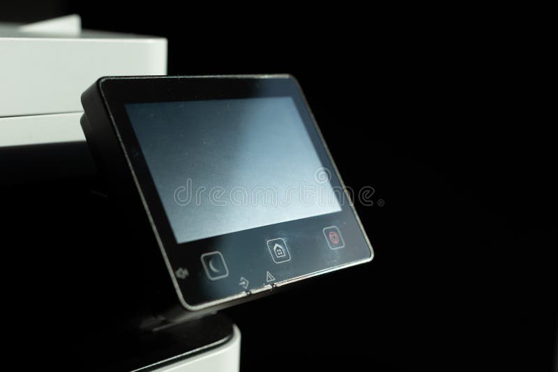 Printer Touchscreen Control Panel Stock Image - Image of user, printer ...