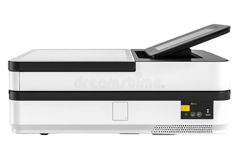 Printer on Transparent Background Stock Illustration - Illustration of ...