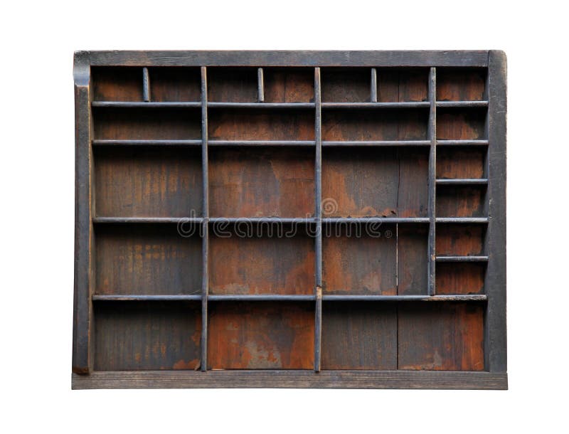 Printer tray stock image. Image of vintage, compartments - 23117247