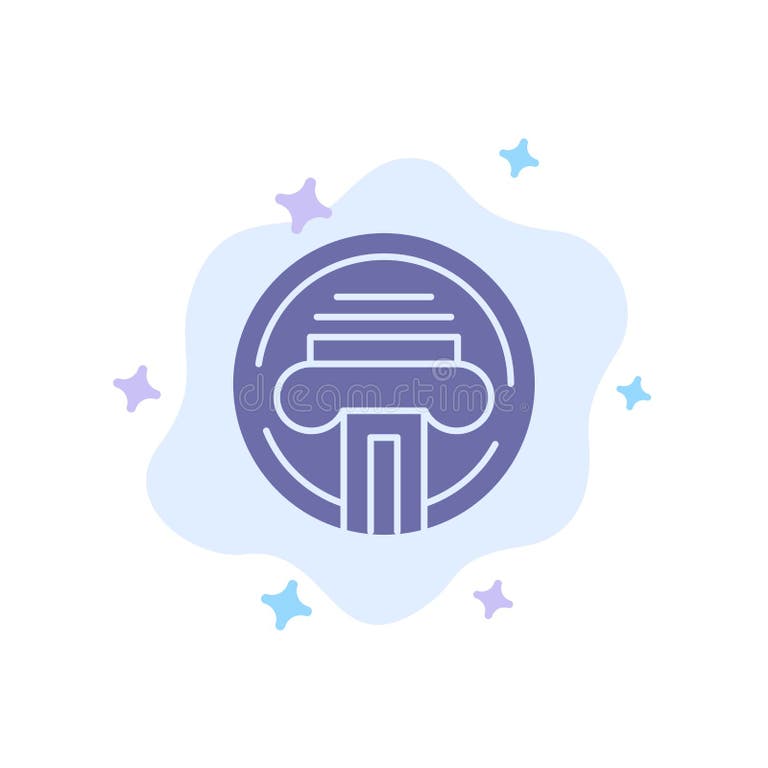 Printer, Type, Typewriter, Writer Blue Icon on Abstract Cloud ...