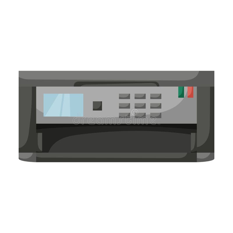 Printer Vector Icon.Cartoon Vector Icon Isolated on White Background ...