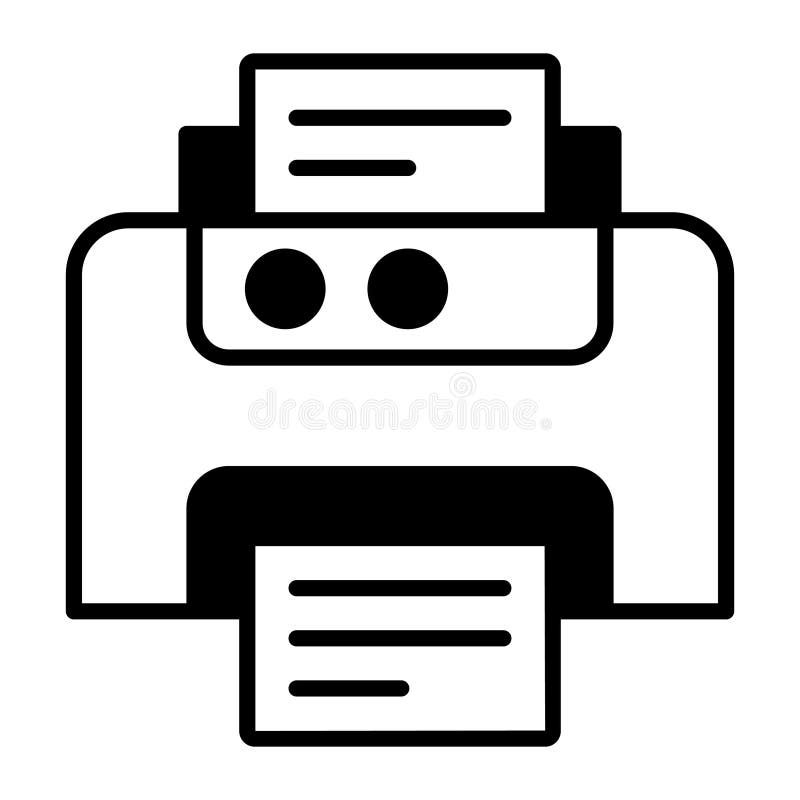 Printer Vector Icon Isolated on White Background Stock Vector ...
