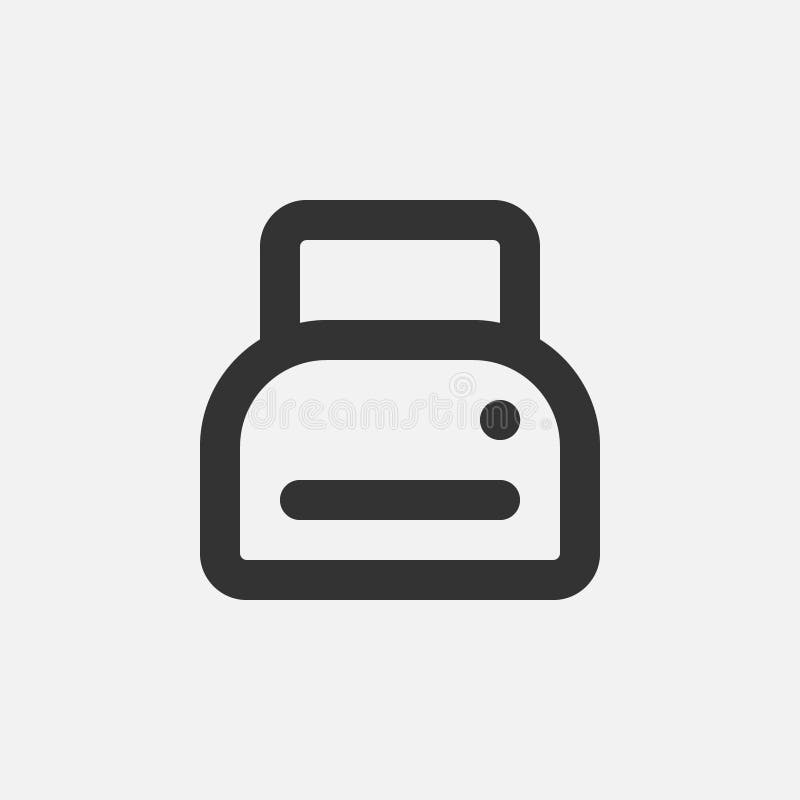 Printer Vector Icon. Print Device Icon Symbol Stock Vector ...