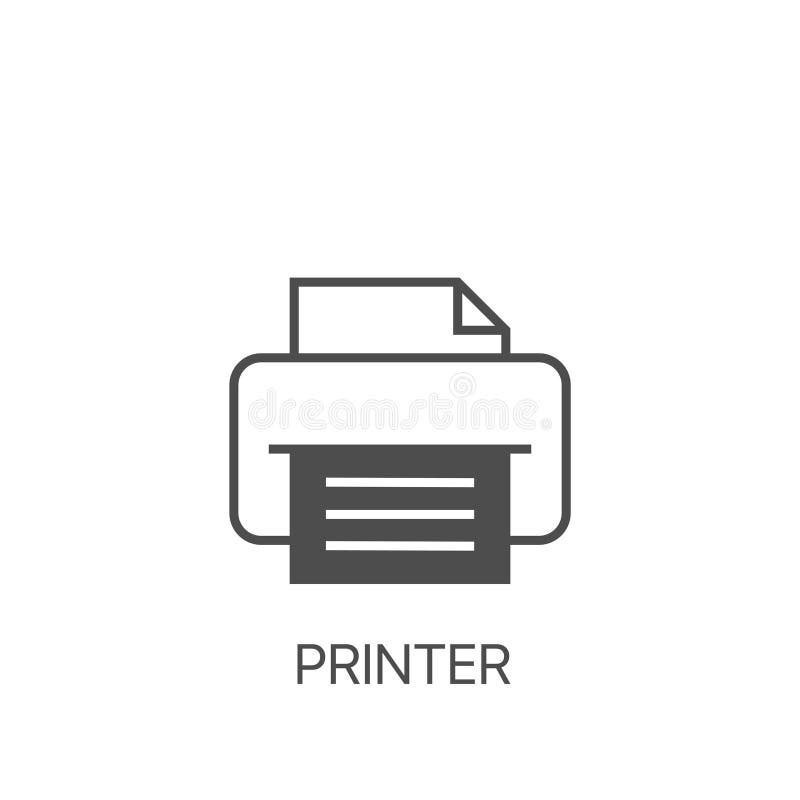 Printer Vector Icon. Printer Sign Vector Design Template Stock Vector ...