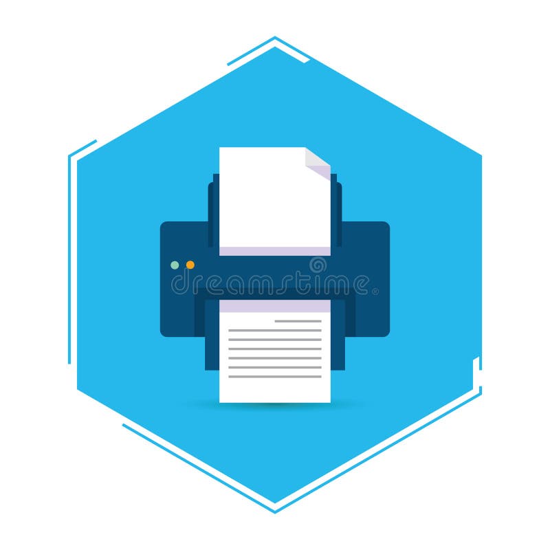 Printer. Vector Illustration Decorative Design Stock Vector ...