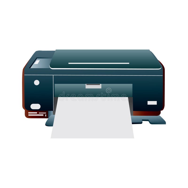Printer. Vector Illustration Decorative Design Stock Vector ...