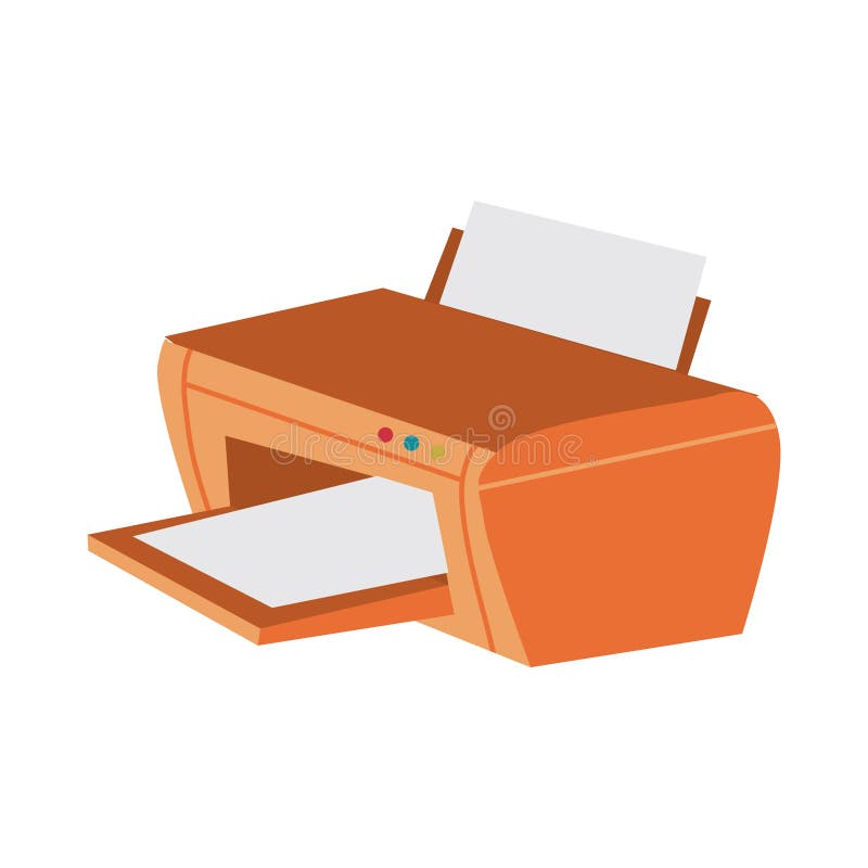 Printer. Vector Illustration Decorative Design Stock Vector ...