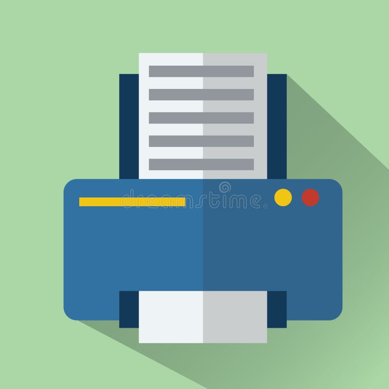 Printer. Vector Illustration Decorative Design Stock Vector ...