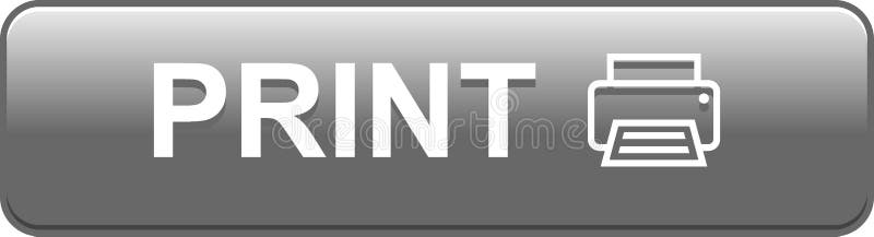 Printer web button stock vector. Illustration of graphic - 119121306
