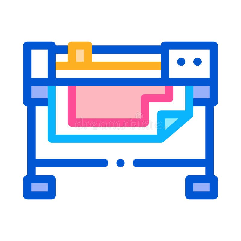 Printer for Work Icon Vector Outline Illustration Stock Vector ...