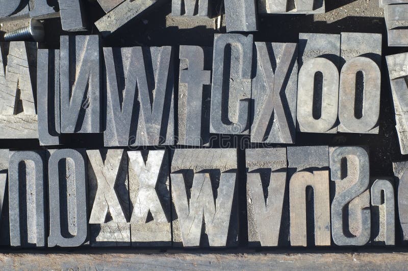 Printers Letters 3 stock image. Image of california, letter - 1720457