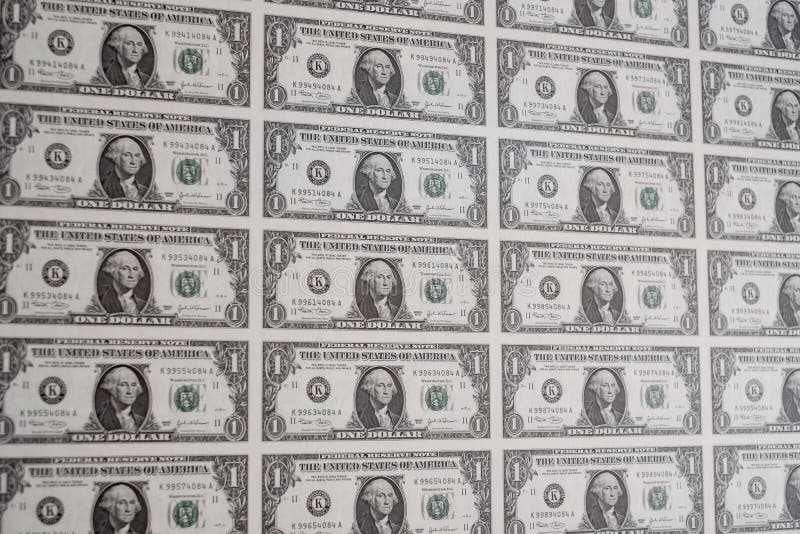 Printing American dollars stock image. Image of dollar - 192036271