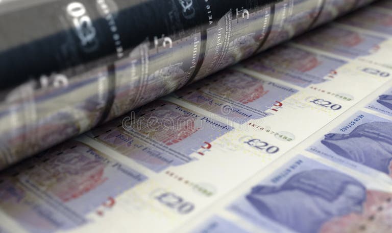 Printing British Pound Notes Editorial Photo - Image of manufacture ...