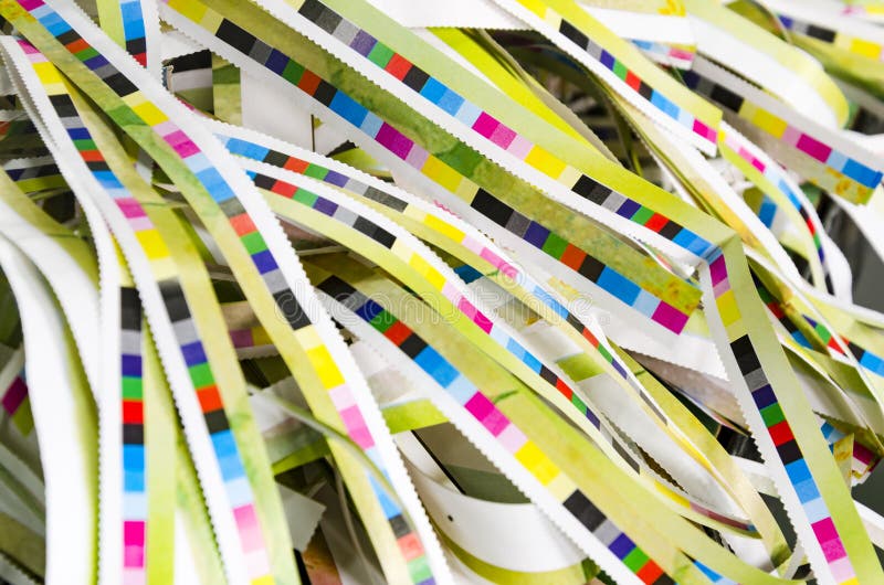 Color Reference Bars of Printing Process Stock Image - Image of ...