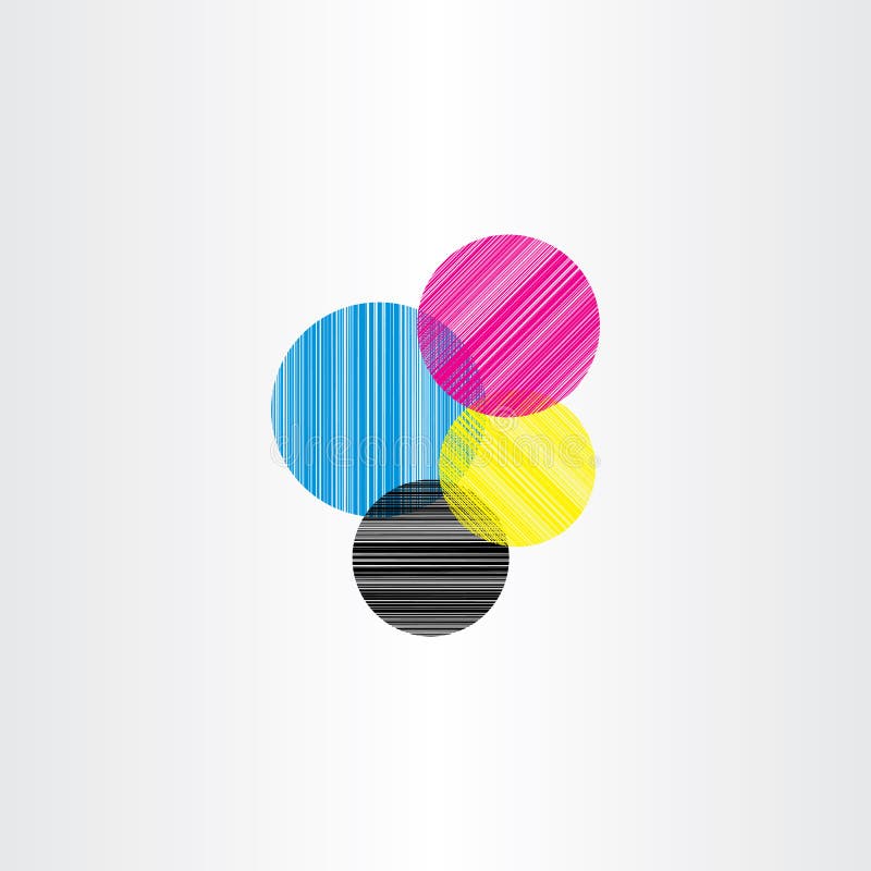 Printing Color Vector Background Circle Stock Vector - Illustration of ...