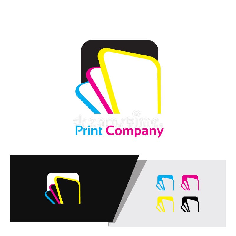 Printing company logo stock vector. Illustration of graphic - 250532893