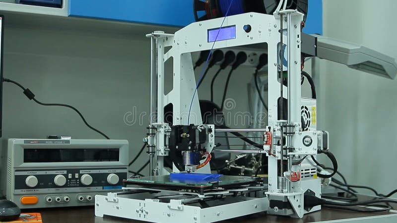 Printing on a 3D Printer Layout. Overall Plan Stock Video - Video of ...