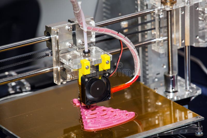 Printing 3d printer stock image. Image of plaster, model - 92144345