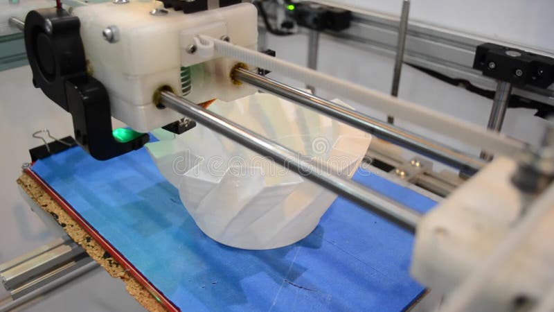 Printing on a 3D Printer of a Volumetric Shape Object of a Close-up ...