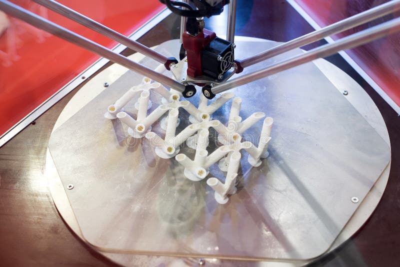 Printing 3D structure stock image. Image of computer - 89430747