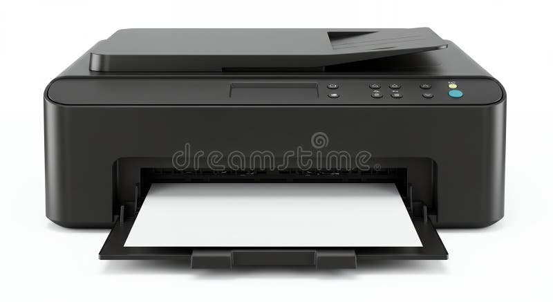 Printing Document Using Black Inkjet Printer for Home or Office Use ...