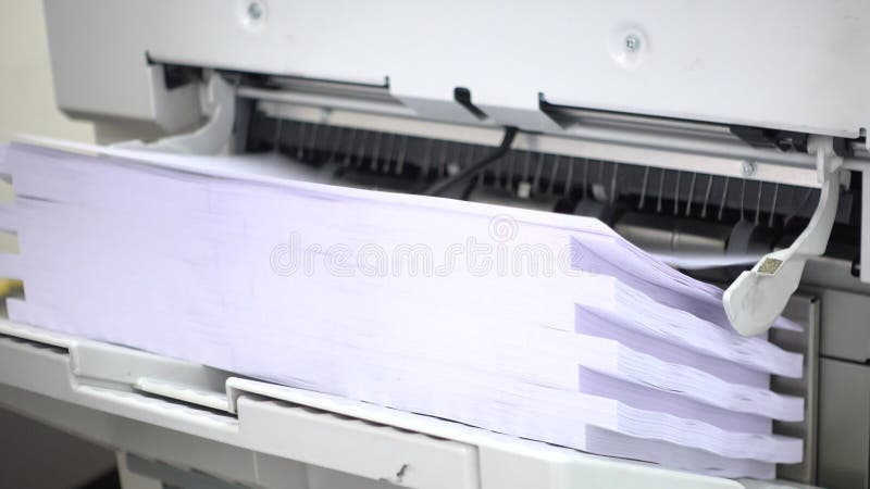Printing documents stock video. Video of color, paper - 99529565