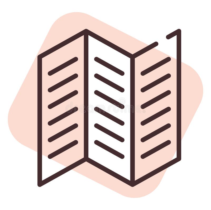 Printing flyer, icon stock vector. Illustration of vector - 259782578