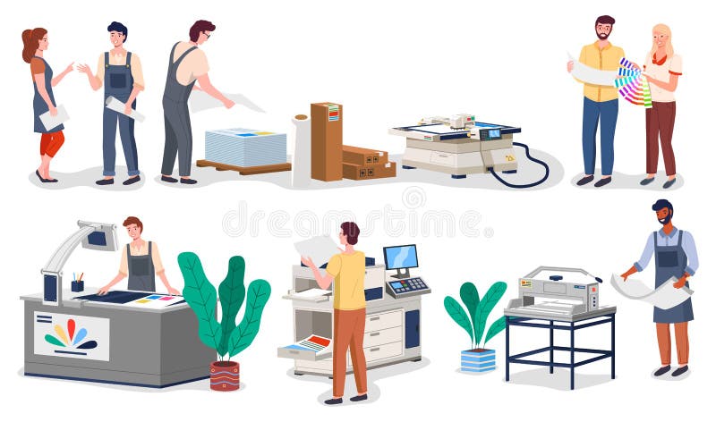 Printing Workers Stock Illustrations – 185 Printing Workers Stock ...