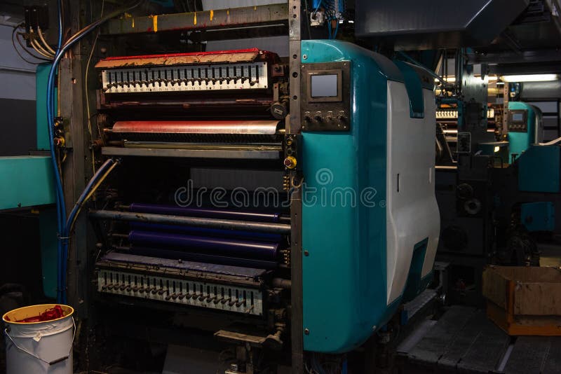 Printing House Warehouse Interior Stock Photo - Image of industry ...