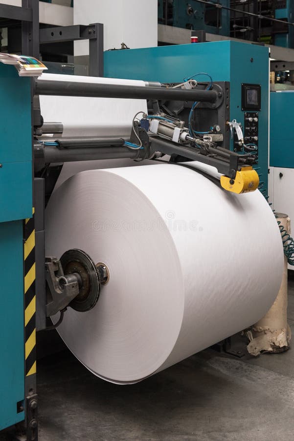 Printing House Warehouse Interior Stock Photo - Image of paint ...