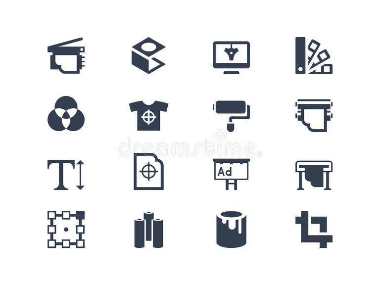 Printing Industry Icons Stock Illustrations – 1,675 Printing Industry ...