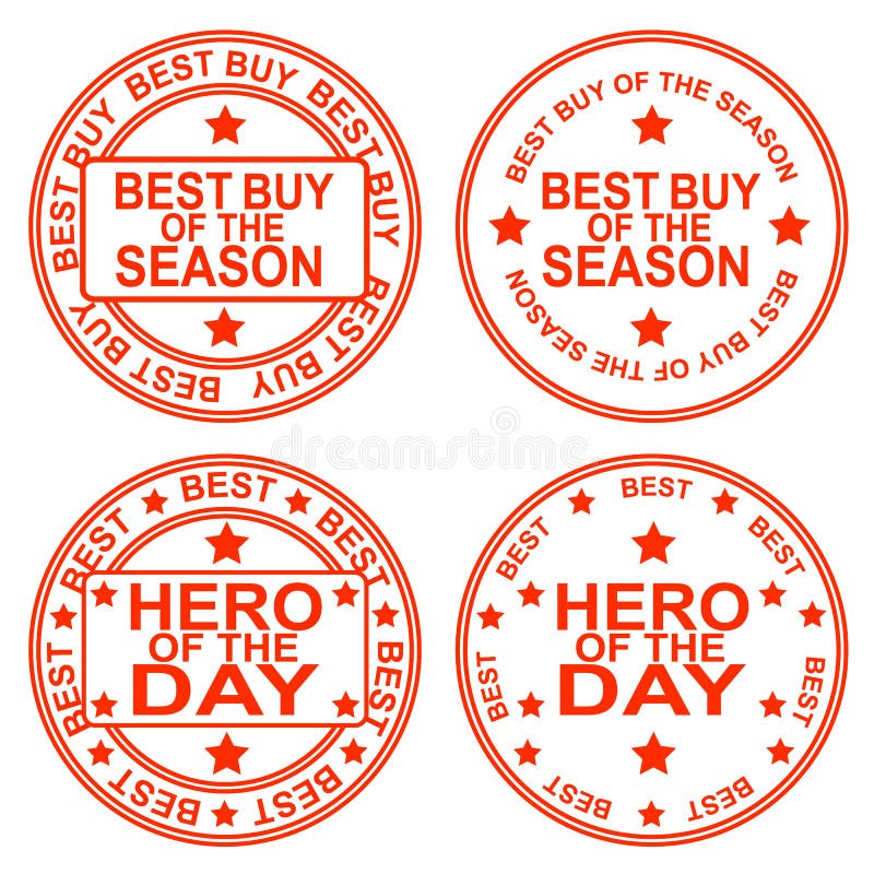Different Versions of the Mark. Stock Vector - Illustration of seal ...