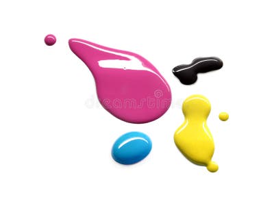 Printing inks stock photo. Image of blue, droplet, color - 10807010