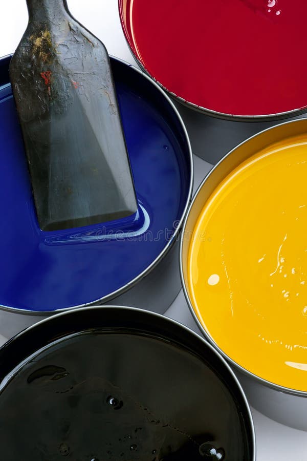 Printing inks stock photo. Image of publish, container - 2880162