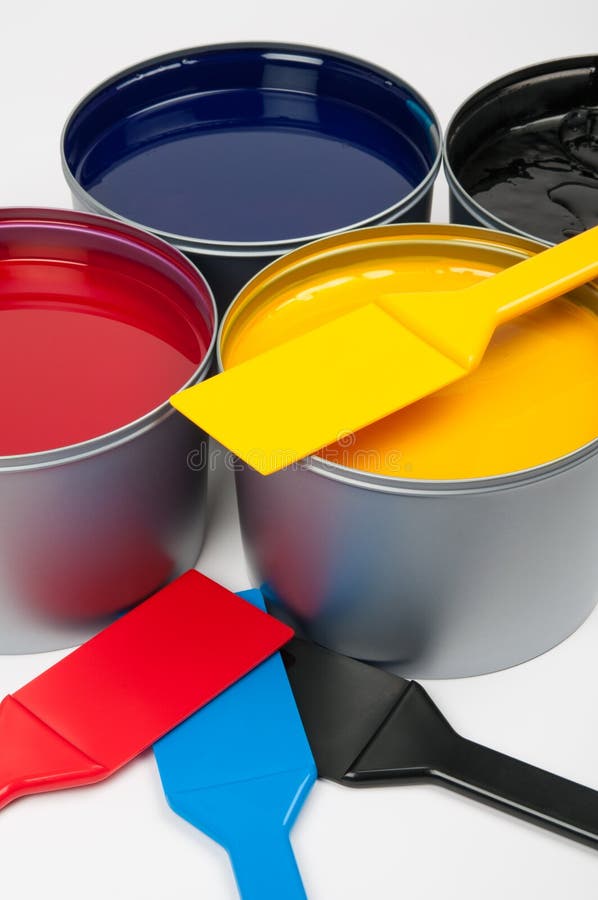 Offset printing ink stock image. Image of cmyk, color - 4552289