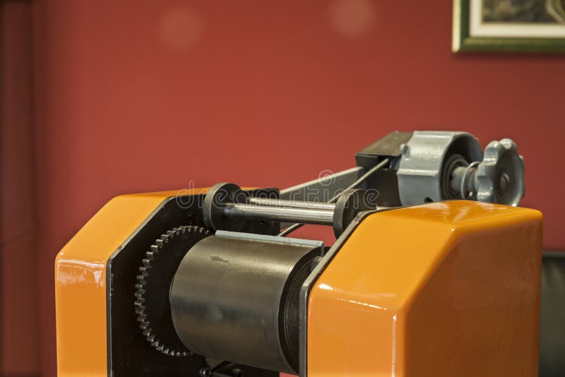 Printing Labels on Label Printing Machine - Old Printing Machine Stock ...