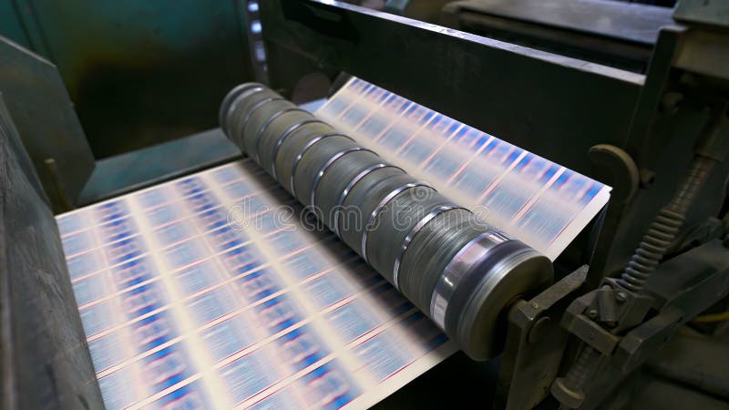 Printing of Labels for Match Boxes with Machine in Workshop Stock Video ...