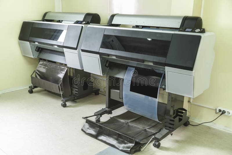 Printing Labels on Offset Machine Stock Photo - Image of production ...