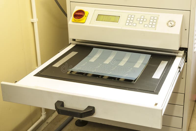 Printing Labels on Offset Machine Stock Image - Image of cylinder ...