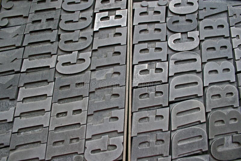 Printing letters stock image. Image of words, press, book - 7730863