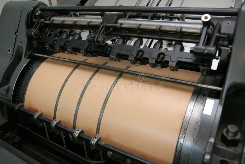 Old printing press stock photo. Image of publish, journal - 5208164