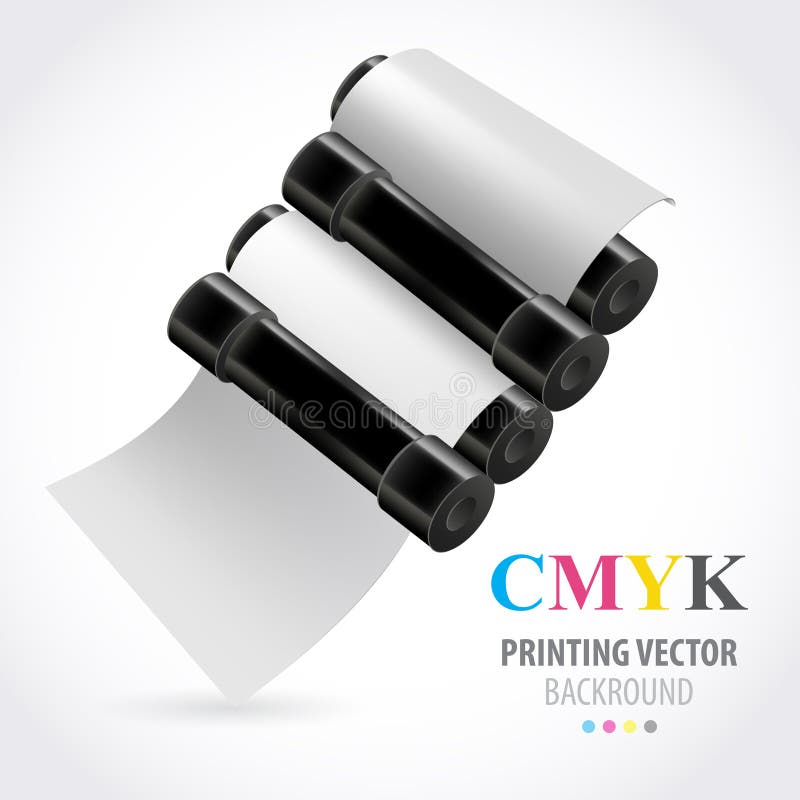 Colorful Logo for Printing Company Vector Stock Vector - Illustration ...