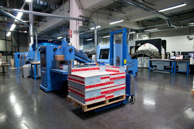 Printing Machine: Digital Web Press Stock Photo - Image of production ...