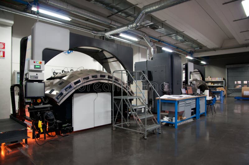 Printing Machine: Digital Web Press Stock Image - Image of labor ...