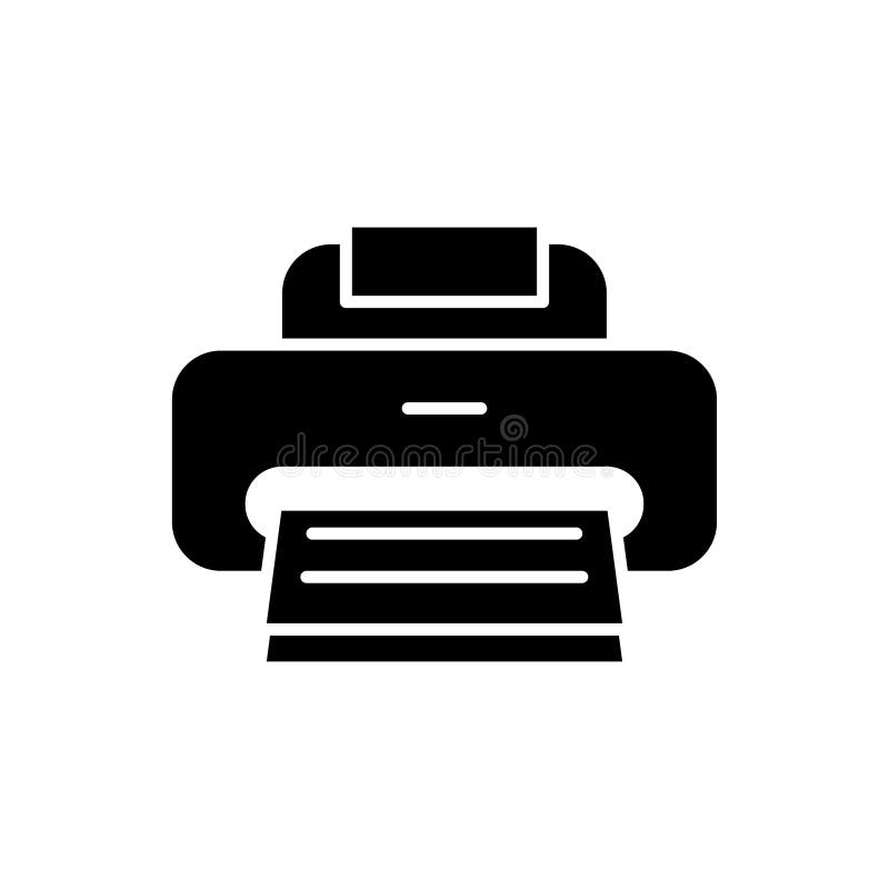 Printing Machine Icon Flat Vector Template Design Trendy Stock Vector ...